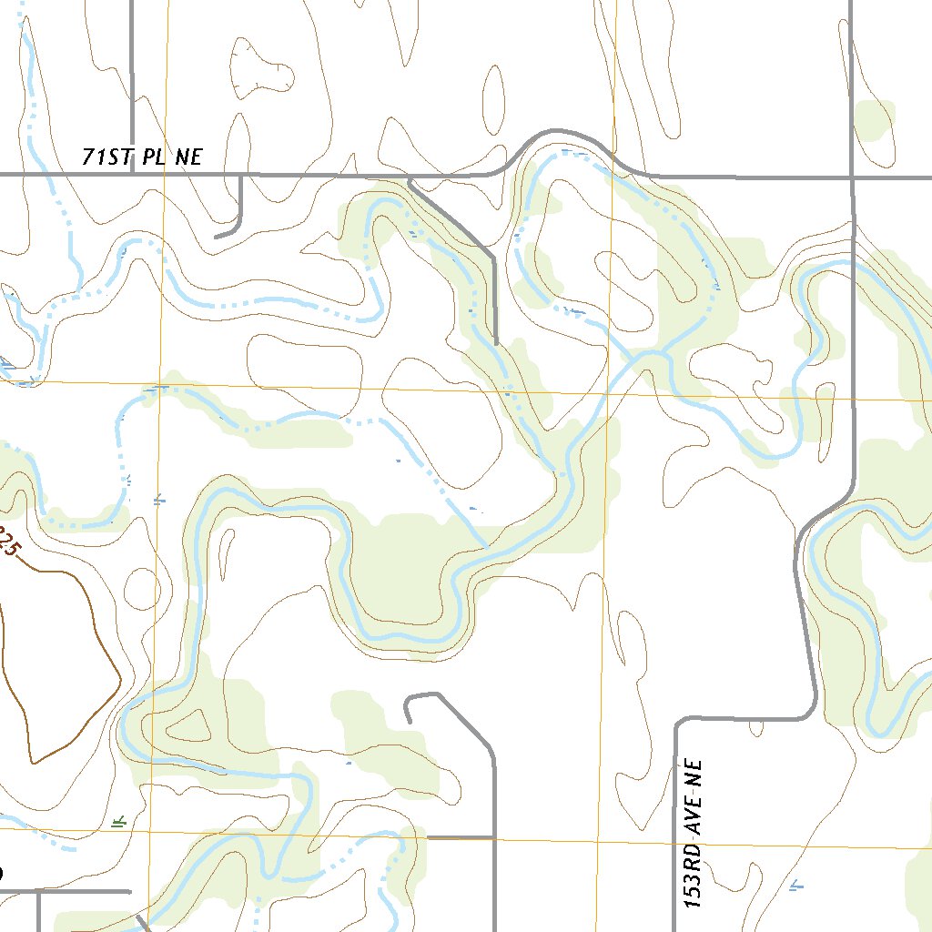 Oakwood, ND (2020, 24000-Scale) Map by United States Geological Survey ...