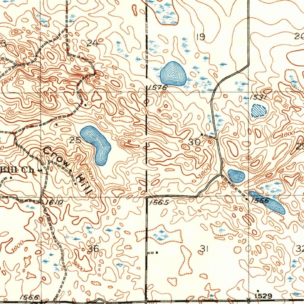 Oberon, ND (1931, 62500-Scale) Map by United States Geological Survey ...