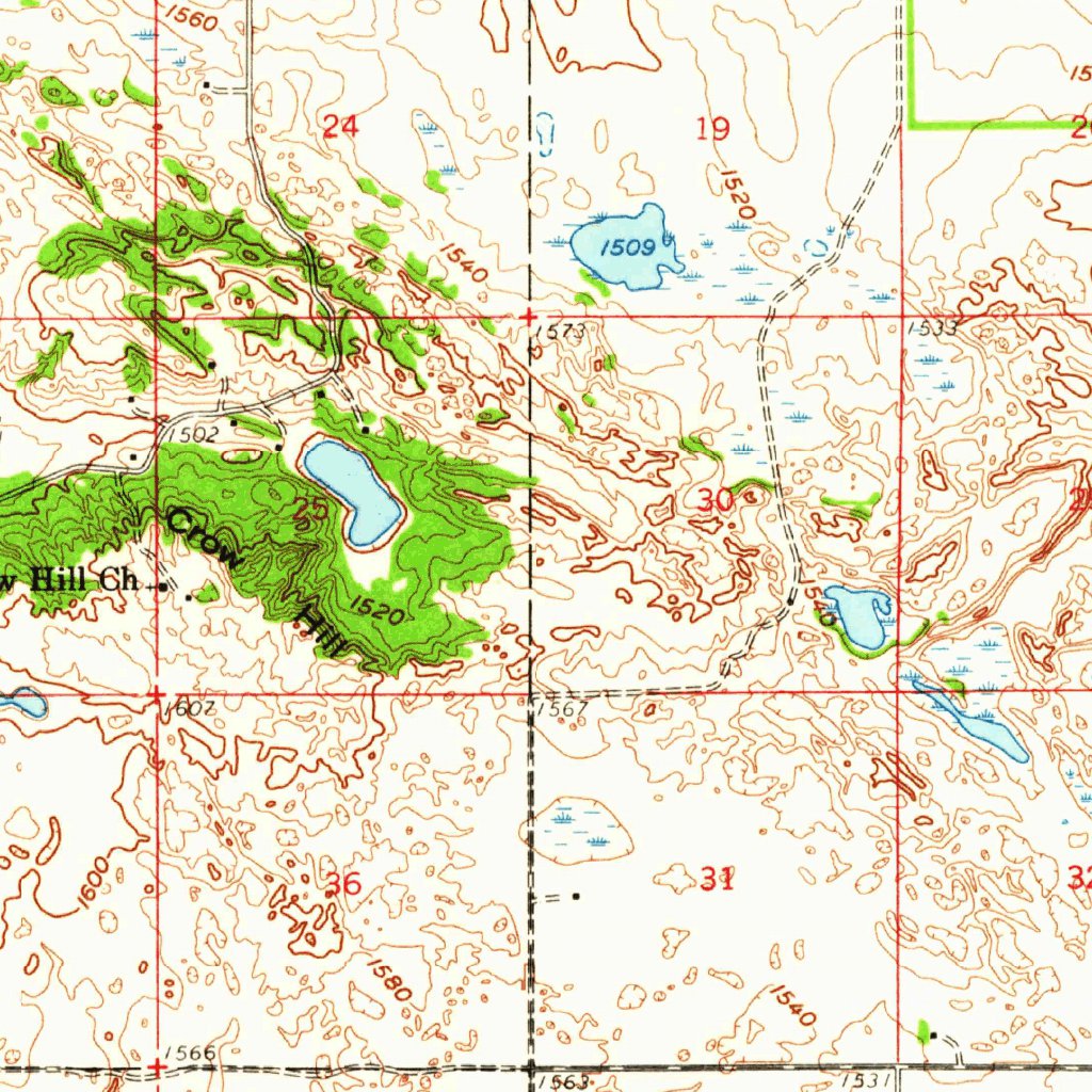 Oberon, ND (1950, 62500-Scale) Map by United States Geological Survey ...