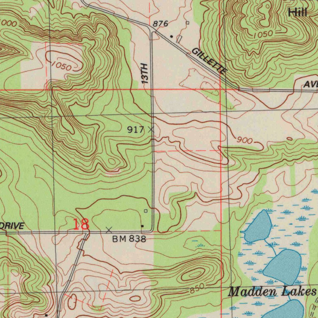 Observatory Hill, WI (1984, 24000-Scale) Map by United States ...