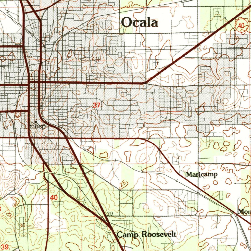 Ocala, FL (1978, 100000-Scale) Map by United States Geological Survey ...