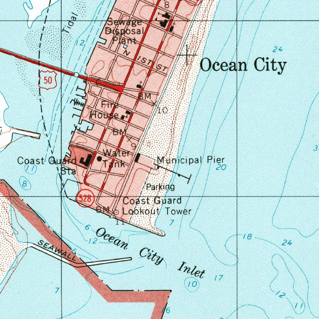 Ocean City, MD (1998, 24000-Scale) Map by United States Geological ...