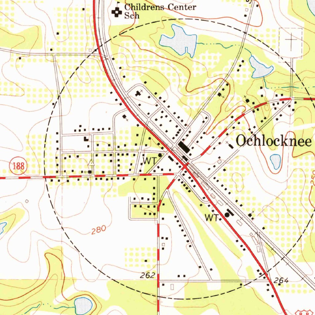 Ochlocknee, GA (1974, 24000-Scale) Map by United States Geological ...