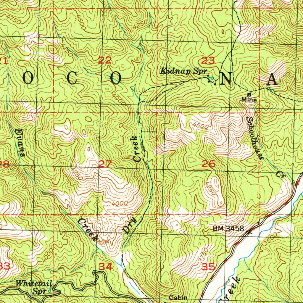 Ochoco Reservoir, OR (1950, 62500-Scale) Map by United States ...
