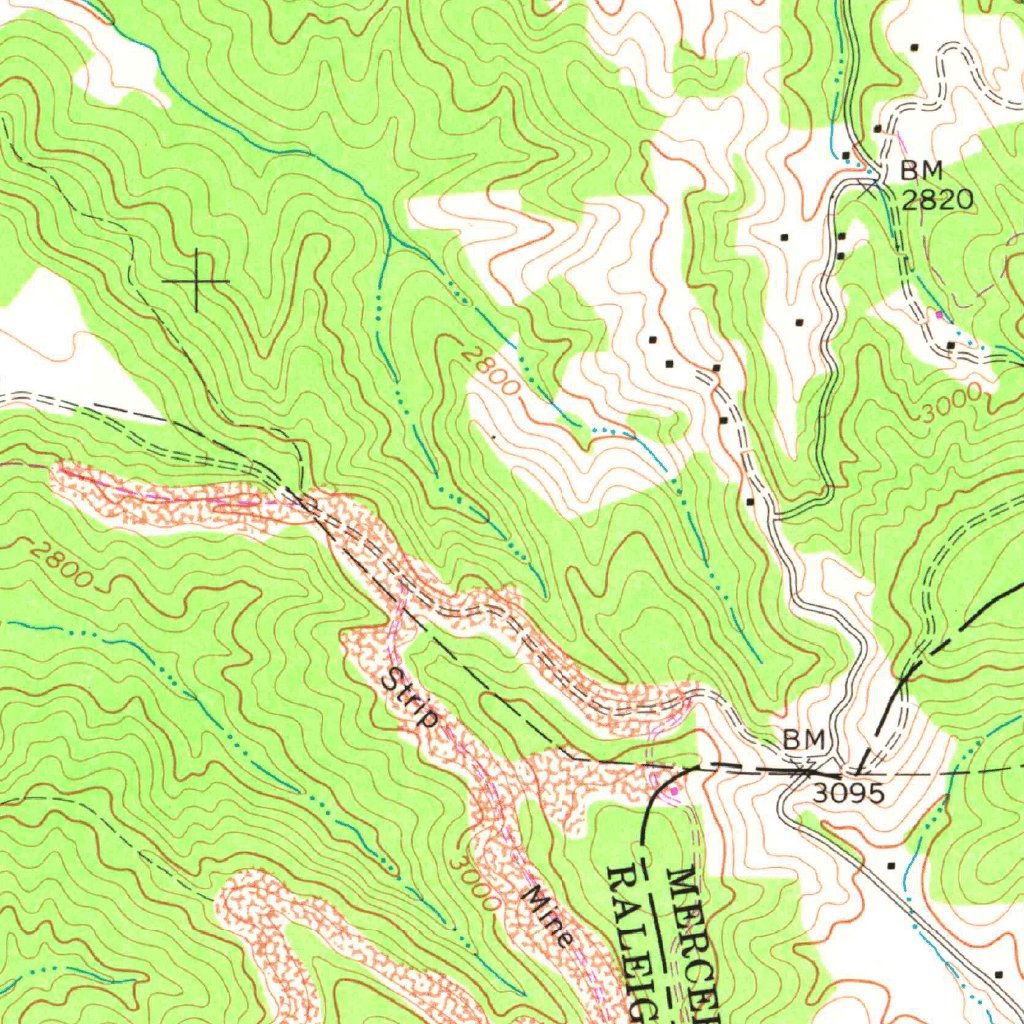 Odd, WV (1968, 24000-Scale) Map by United States Geological Survey ...