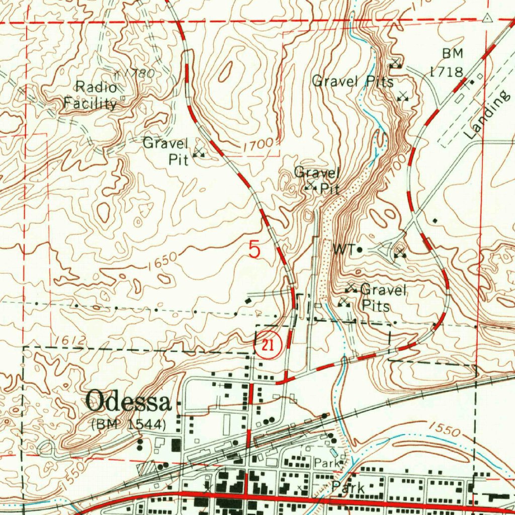Odessa, WA (1968, 24000-Scale) Map by United States Geological Survey ...