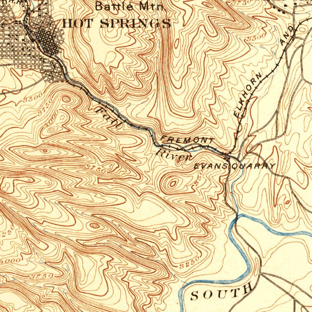 Oelrichs, SD-NE (1896, 125000-Scale) Map by United States Geological ...