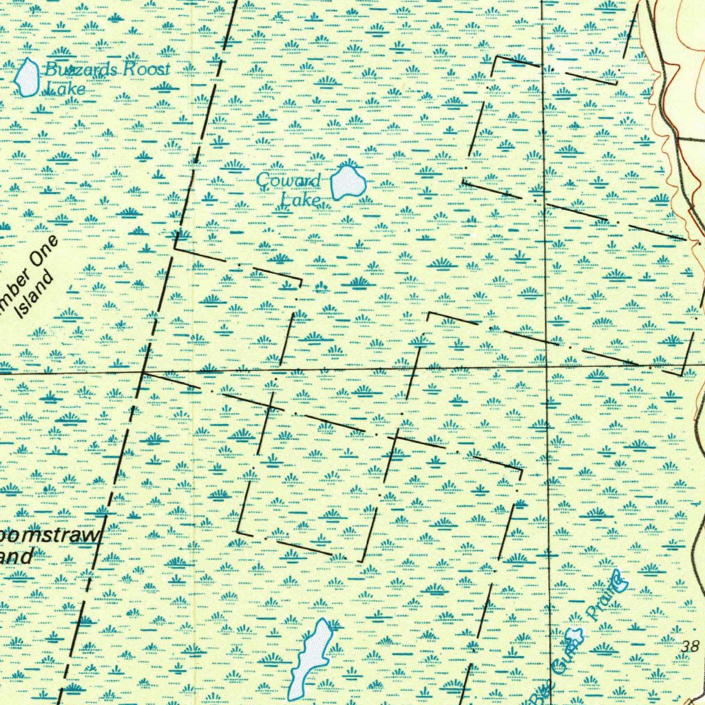 Okefenokee Swamp, GA-FL (1980, 100000-Scale) Map by United States ...