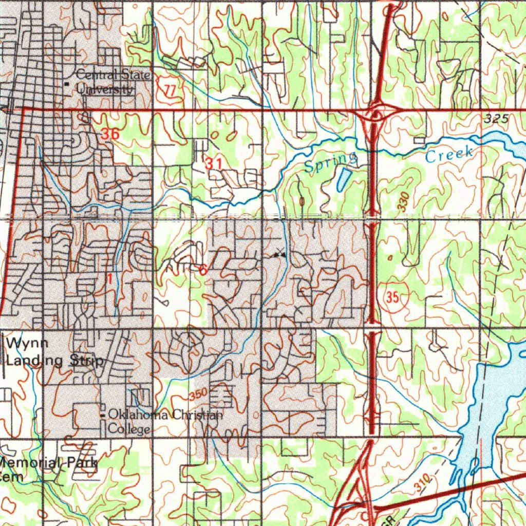 Oklahoma City North, OK (1990, 100000-Scale) Map by United States ...