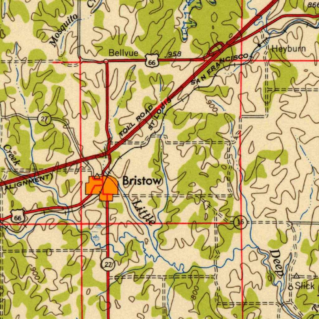 Oklahoma City, OK (1954, 250000-Scale) Map by United States Geological ...