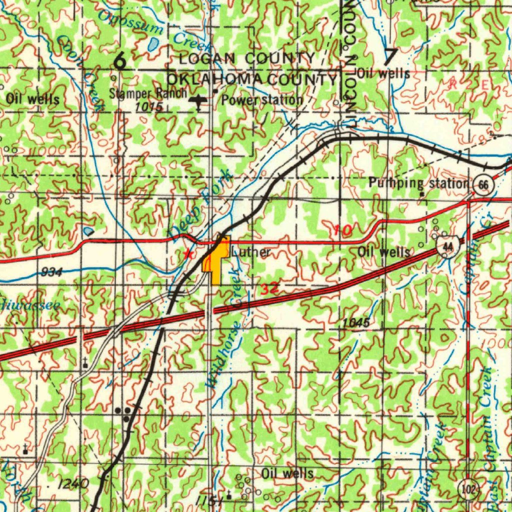Oklahoma City, OK (1957, 250000-Scale) Map by United States Geological ...
