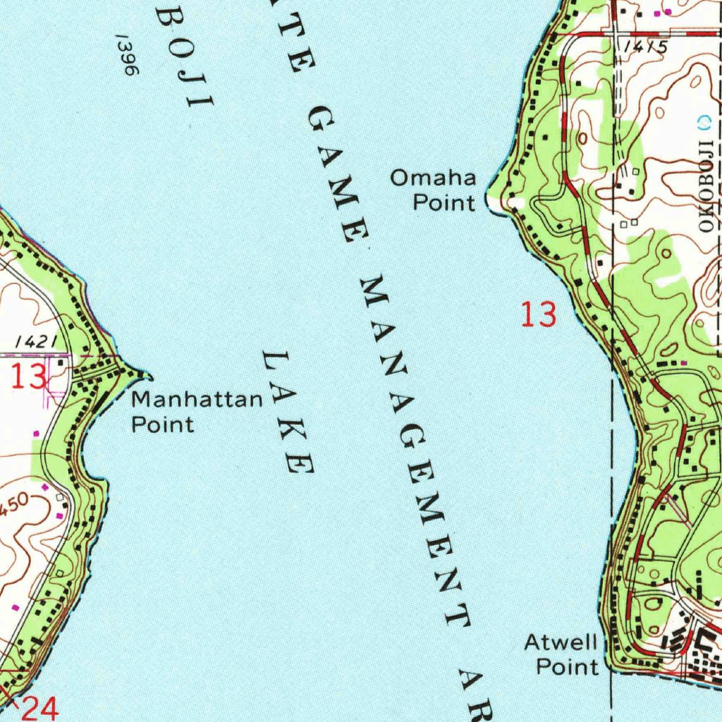 Okoboji, IA (1970, 24000-Scale) Map by United States Geological Survey ...