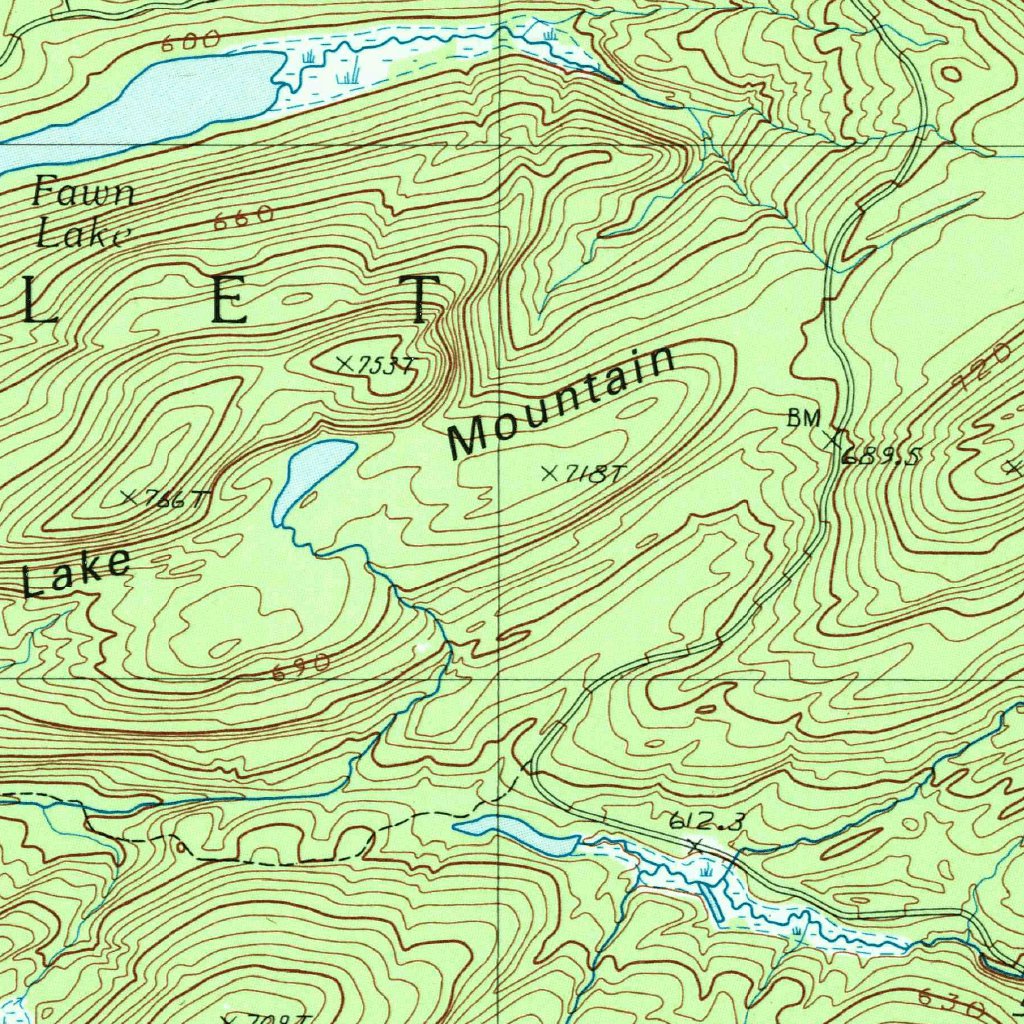Old Forge, NY (1989, 25000-Scale) Map by United States Geological ...