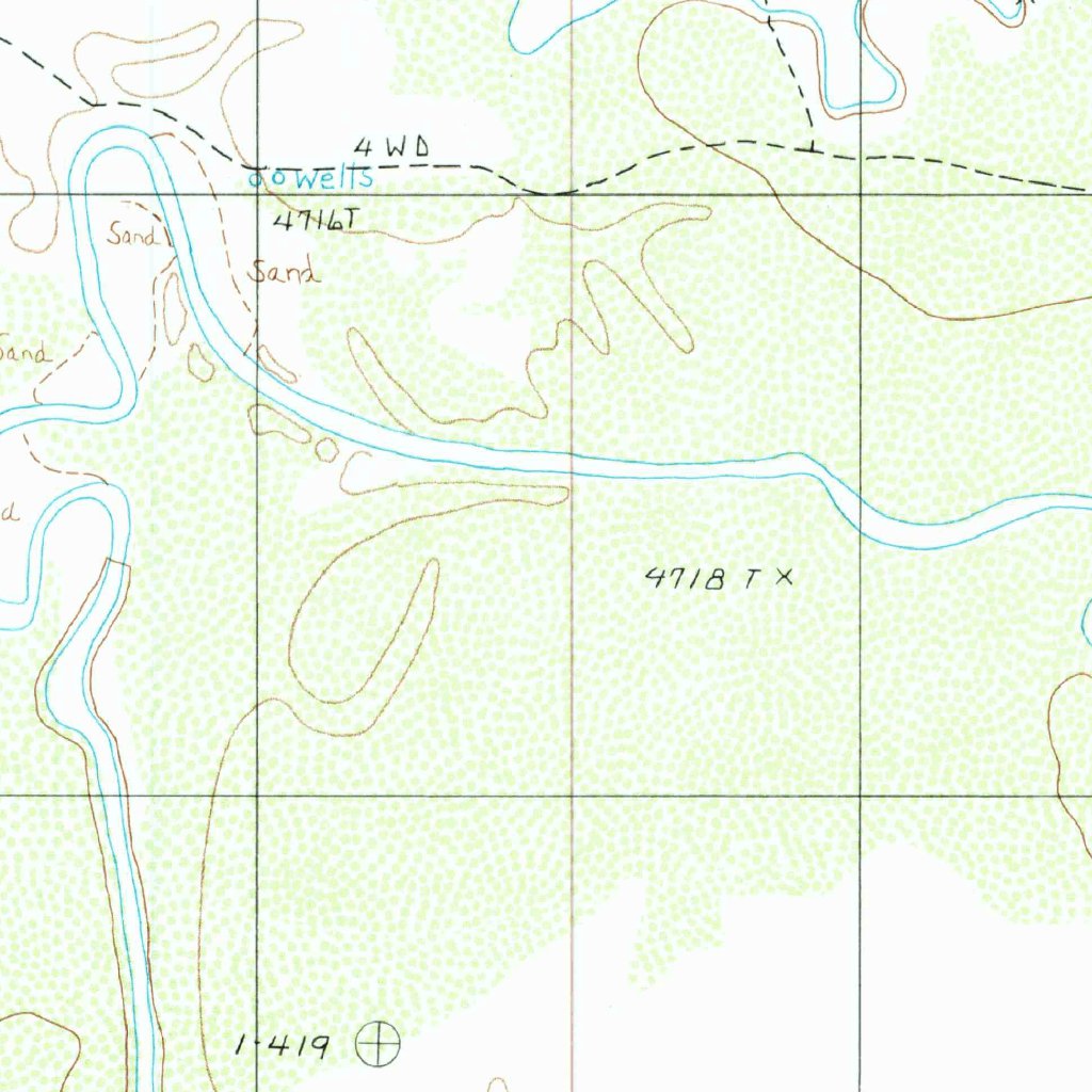 Old Leupp, AZ (1986, 24000-Scale) Map by United States Geological ...