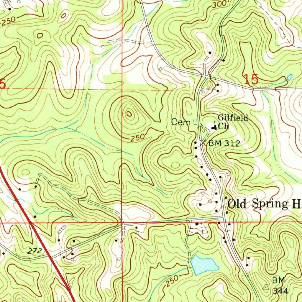 Old Spring Hill, AL (1970, 24000-Scale) Map by United States Geological ...