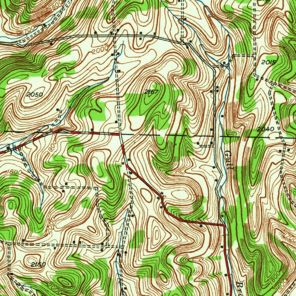 Olean, NY (1938, 62500-Scale) Map by United States Geological Survey ...