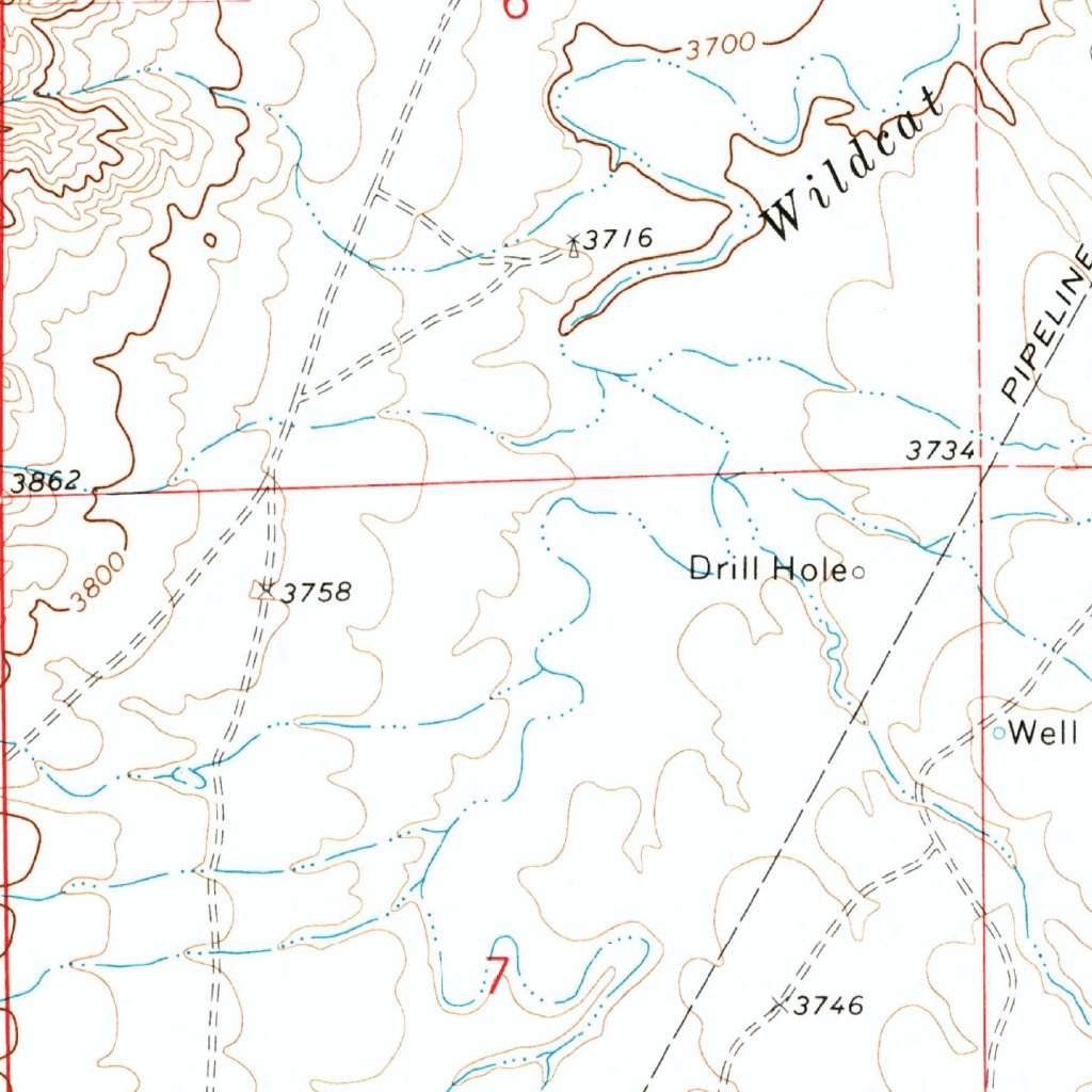 Oliver Draw, WY (1972, 24000-Scale) Map by United States Geological ...