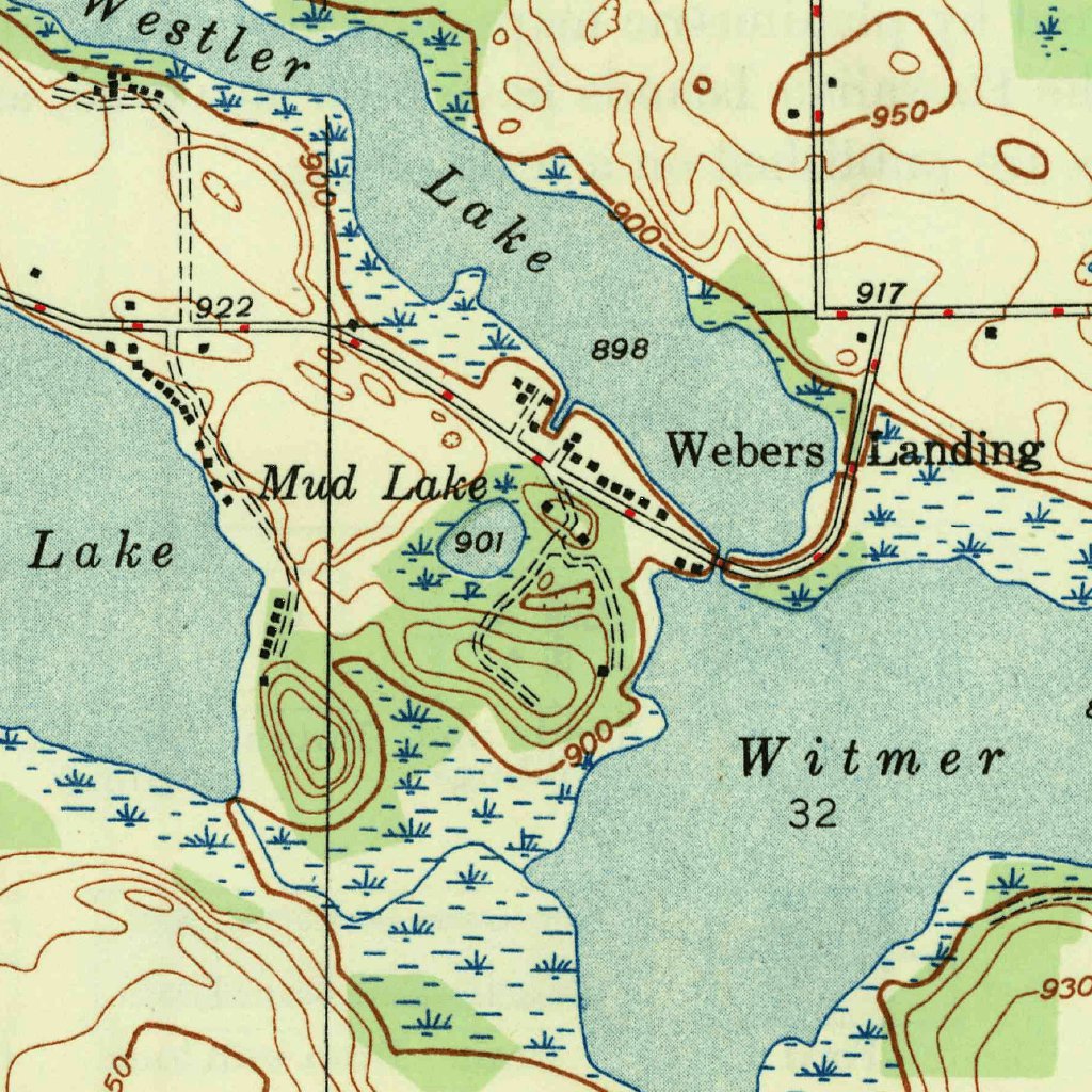 Oliver Lake, IN (1947, 24000-Scale) Map by United States Geological ...