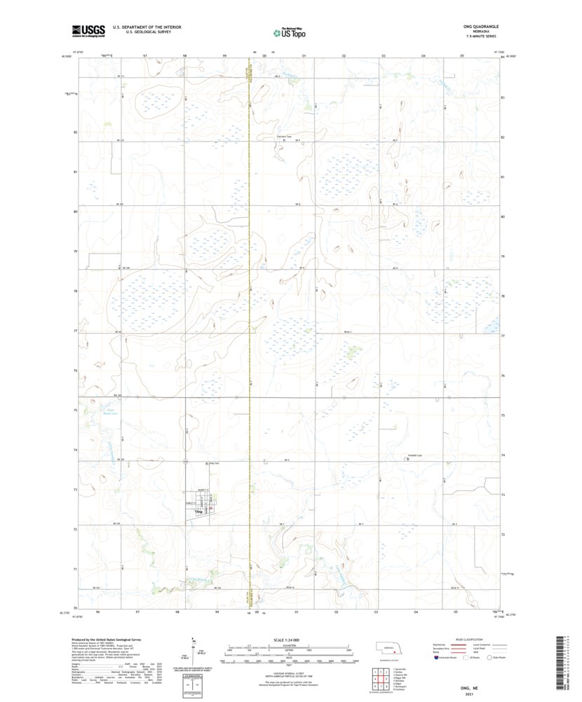 Ong, NE (2021, 24000-Scale) Map by United States Geological Survey ...