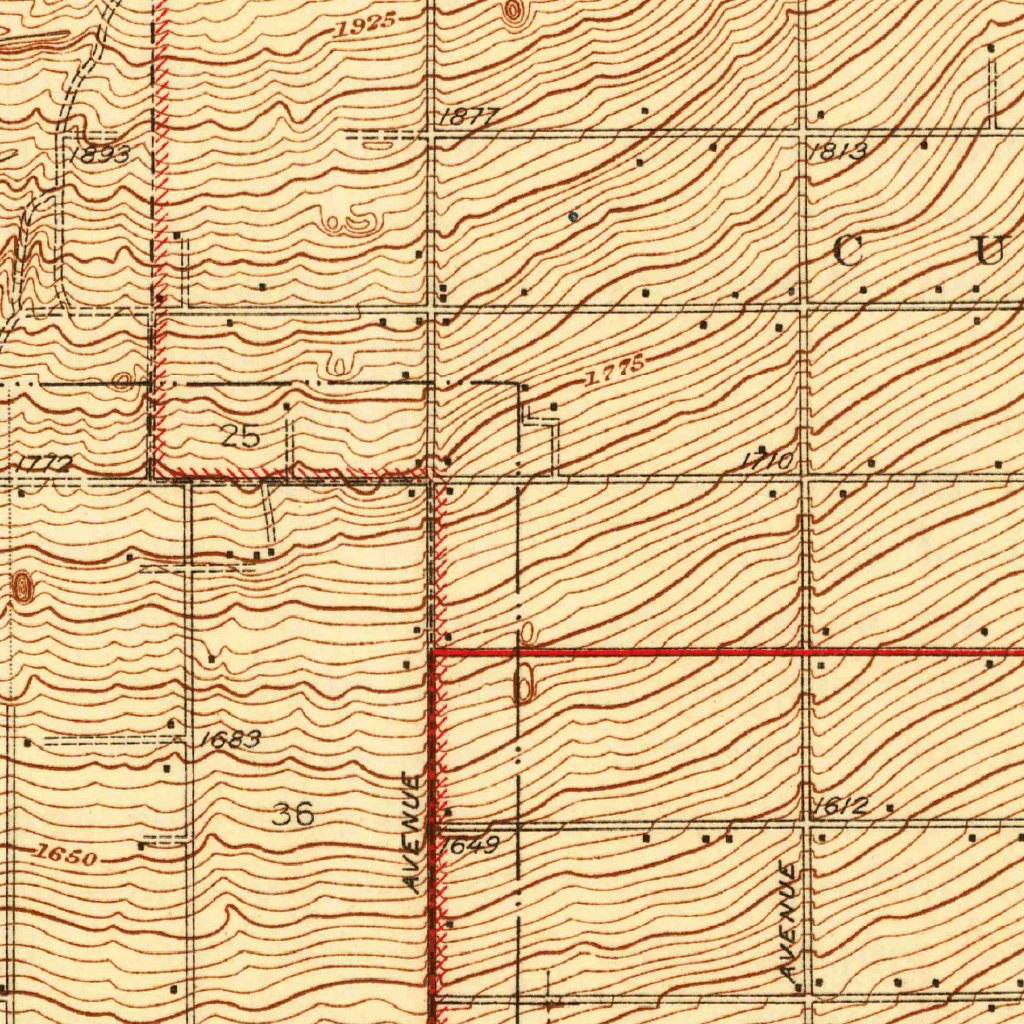 Ontario, CA (1942, 31680-Scale) Map by United States Geological Survey ...