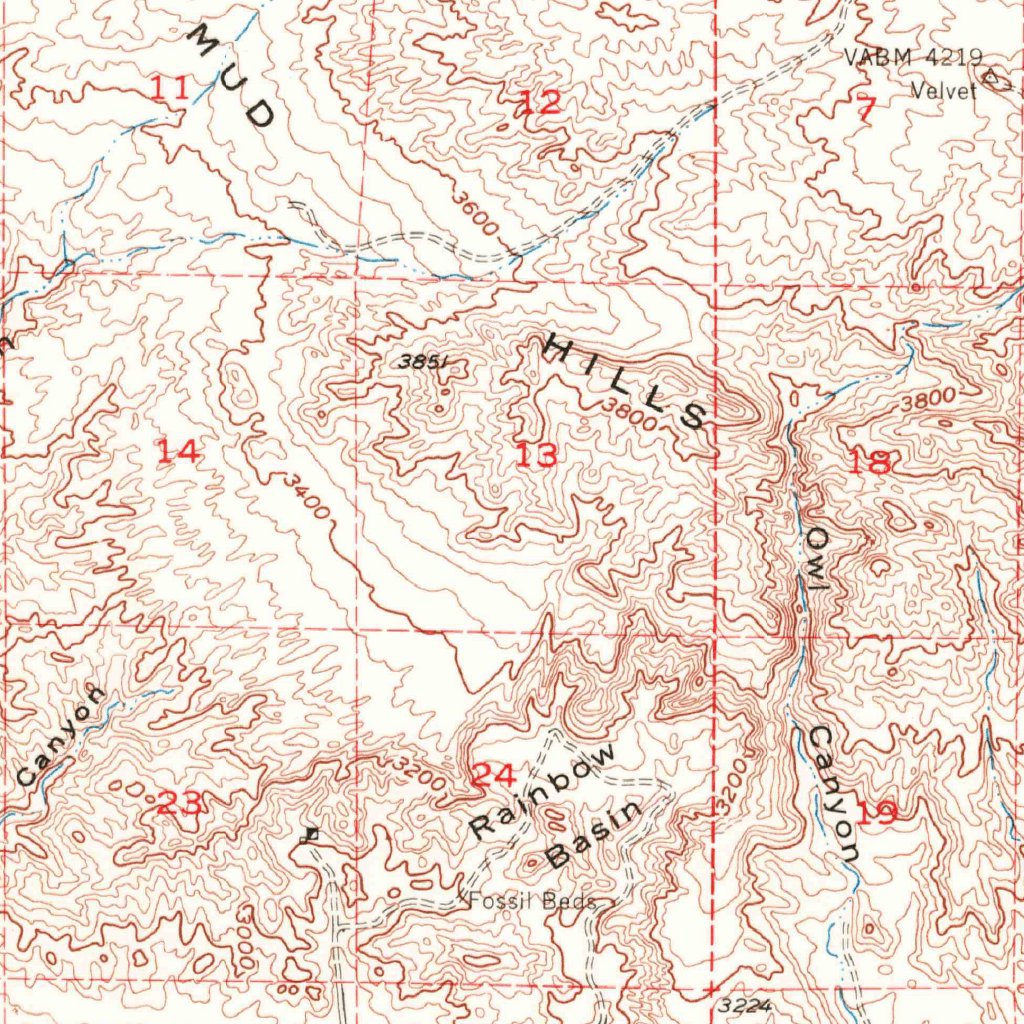 Opal Mountain, CA (1955, 62500-Scale) Map by United States Geological ...