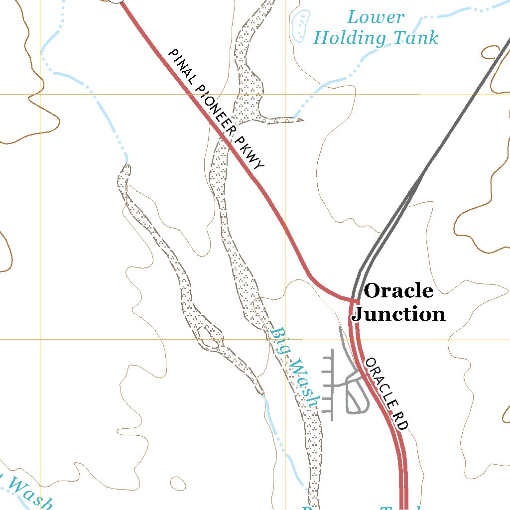 Oracle Junction, AZ (2021, 24000-Scale) Map by United States Geological ...