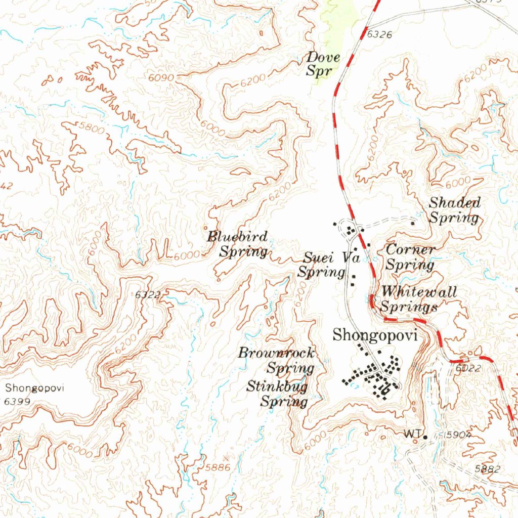 Oraibi, AZ (1966, 62500-Scale) Map by United States Geological Survey ...