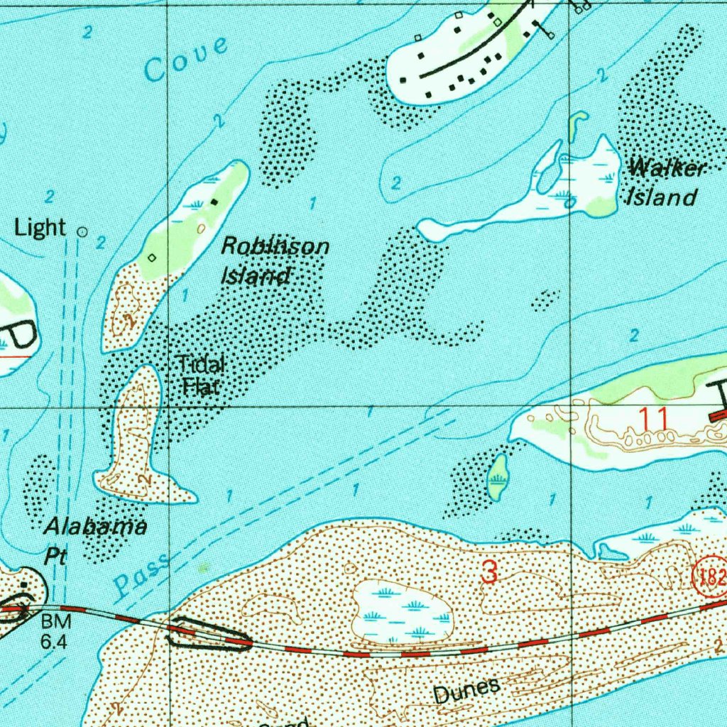 Orange Beach, AL-FL (1980, 24000-Scale) Map by United States Geological ...