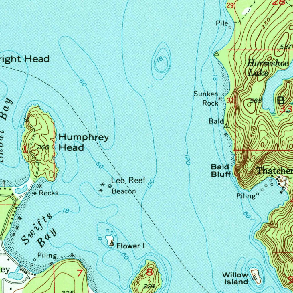 Orcas Island, WA (1957, 62500-Scale) Map by United States Geological ...
