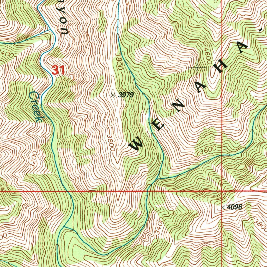 Oregon Butte, WA (1995, 24000-Scale) Map by United States Geological ...