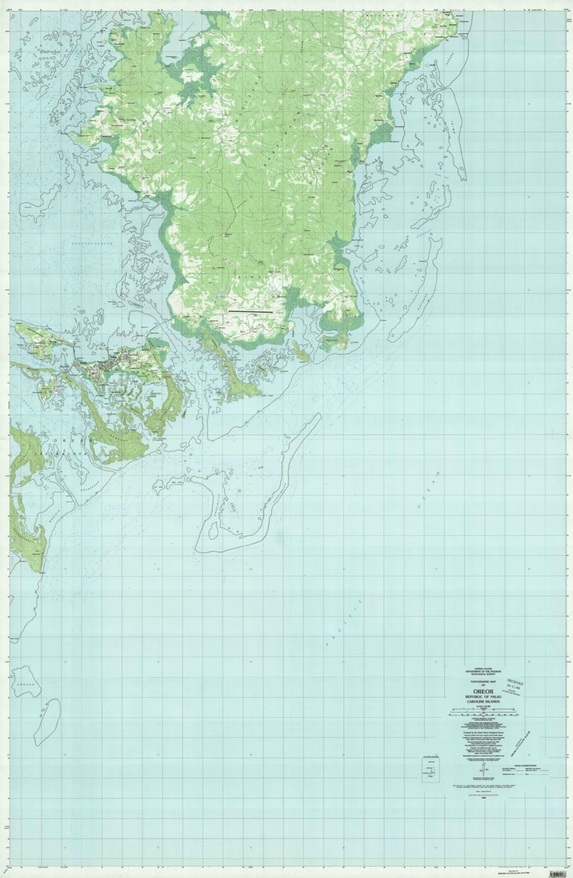 Oreor, PW (1983, 25000-Scale) Map by United States Geological Survey ...