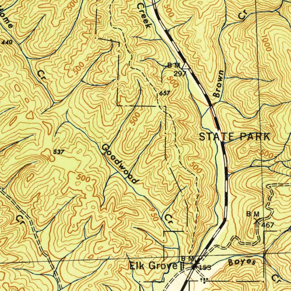 Orick, CA (1945, 62500-Scale) Map by United States Geological Survey ...