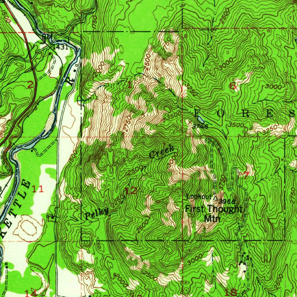 Orient, WA (1948, 62500-Scale) Map by United States Geological Survey ...