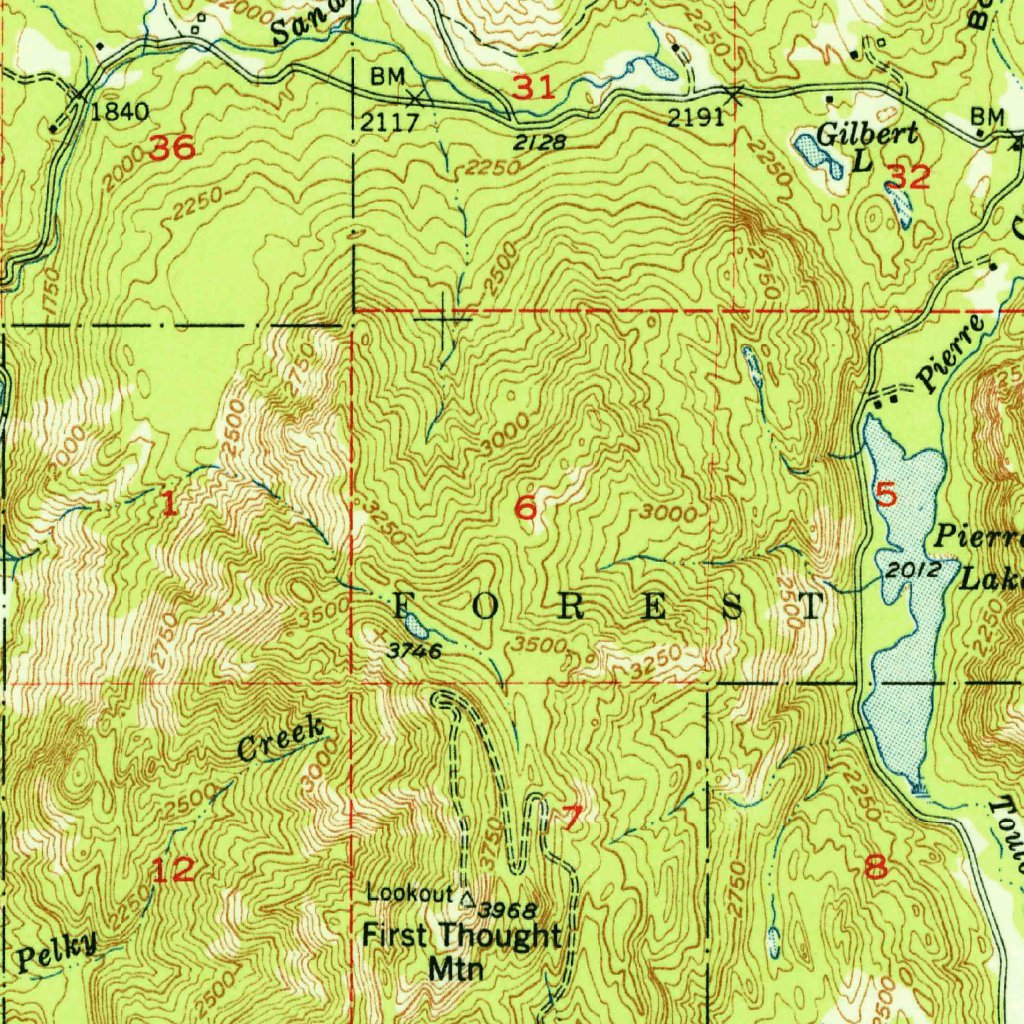Orient, WA (1951, 62500-Scale) Map by United States Geological Survey ...