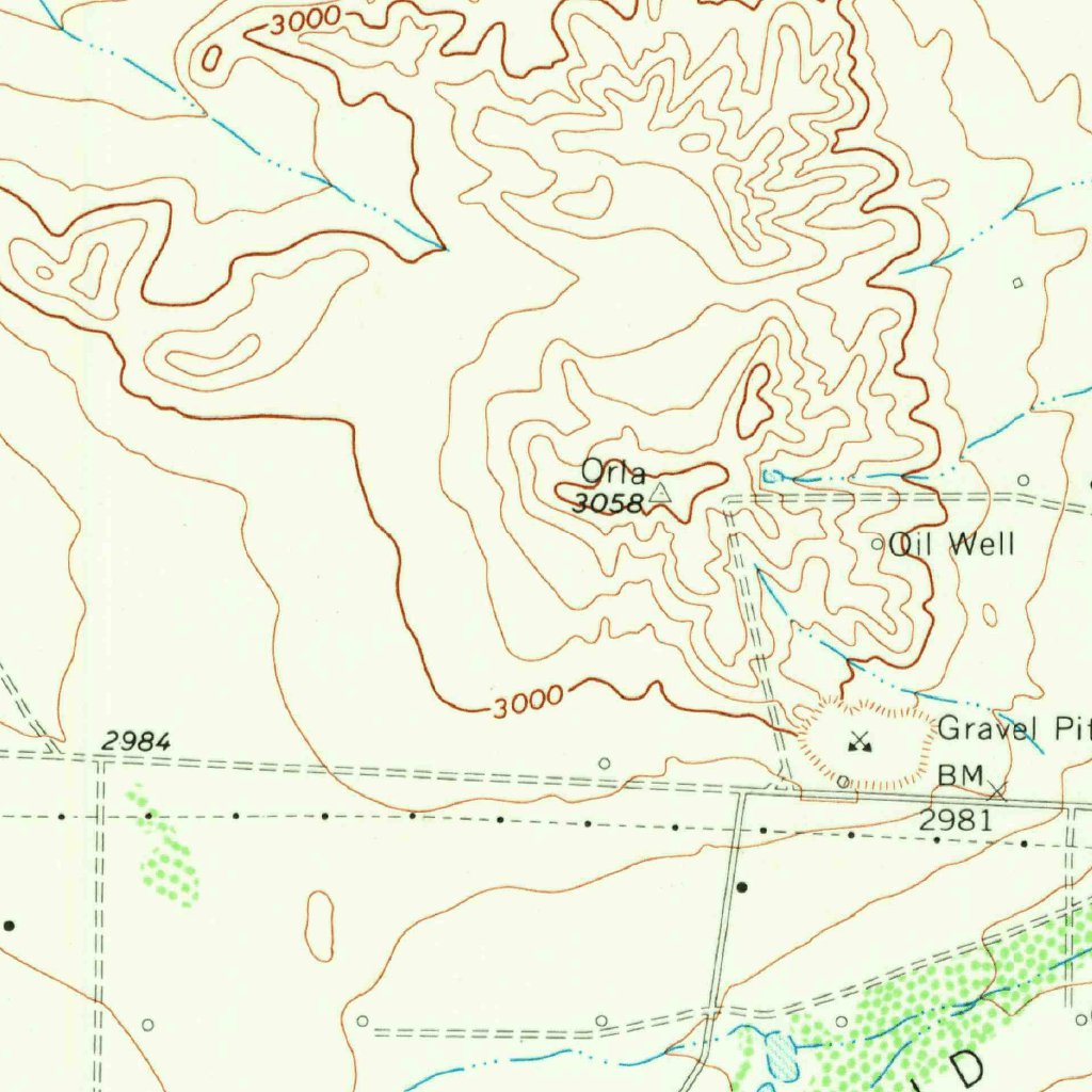 Orla, TX (1968, 24000-Scale) Map by United States Geological Survey ...