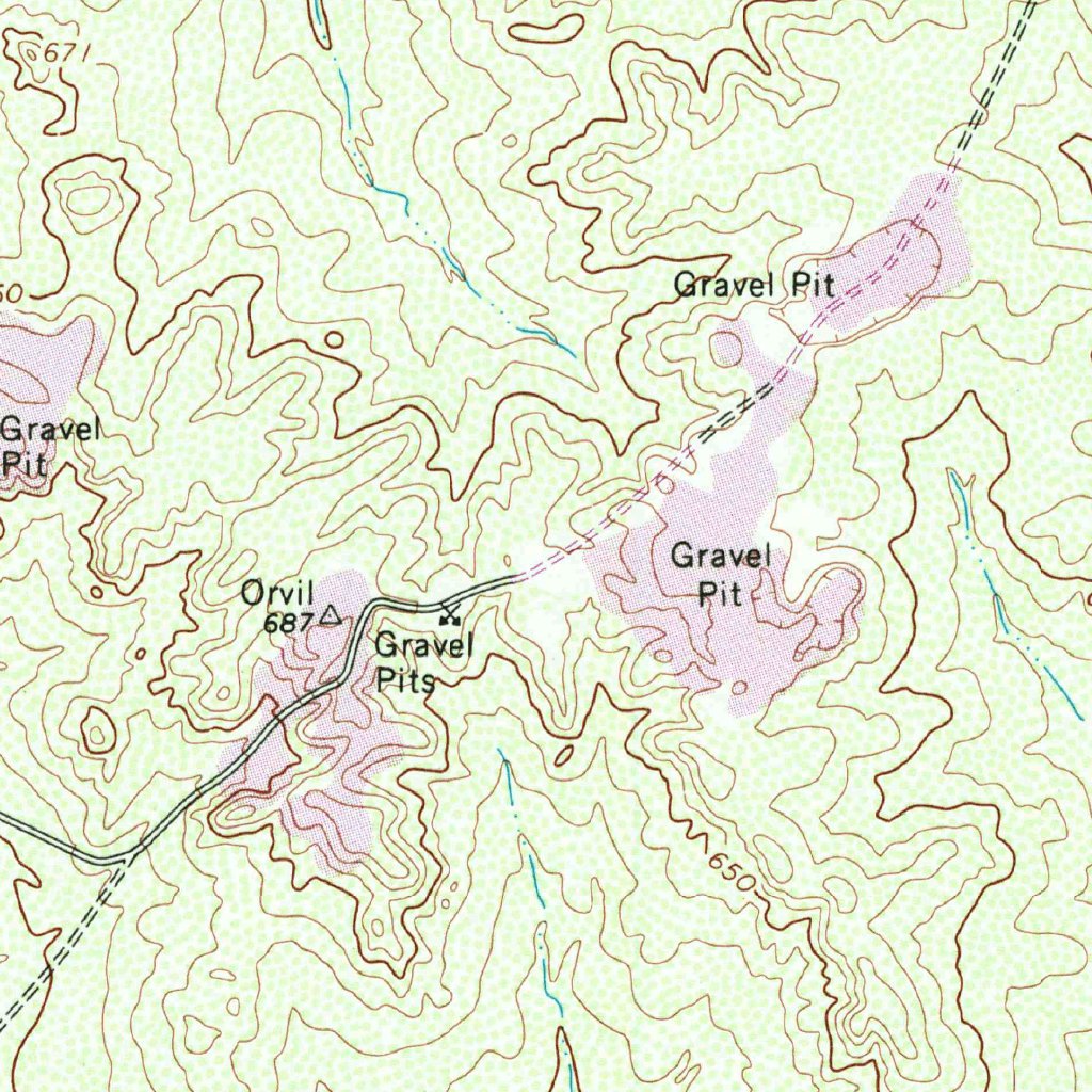 Orvil, TX (1965, 24000-Scale) Map by United States Geological Survey ...