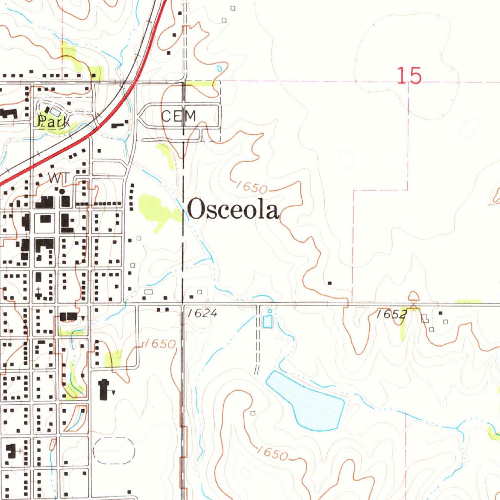 Osceola, NE (1965, 24000-Scale) Map by United States Geological Survey ...