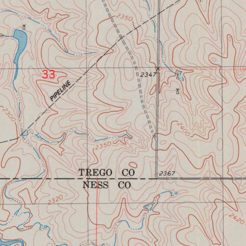 Osgood, KS (1980, 24000-Scale) Map by United States Geological Survey ...