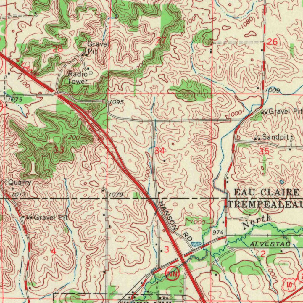 Osseo, WI (1968, 62500-Scale) Map by United States Geological Survey ...