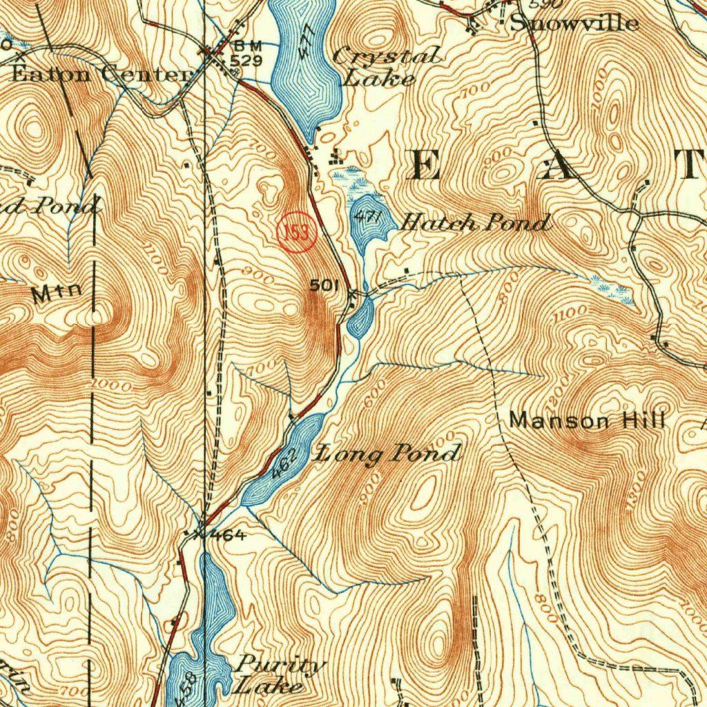 Ossipee Lake, NH (1930, 62500-Scale) Map by United States Geological ...