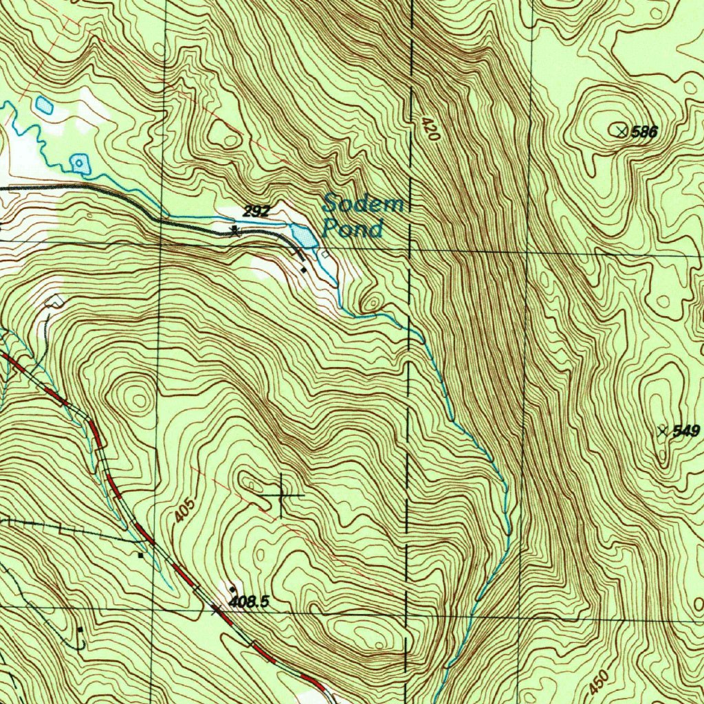 Otis, MA (1987, 25000-Scale) Map by United States Geological Survey ...