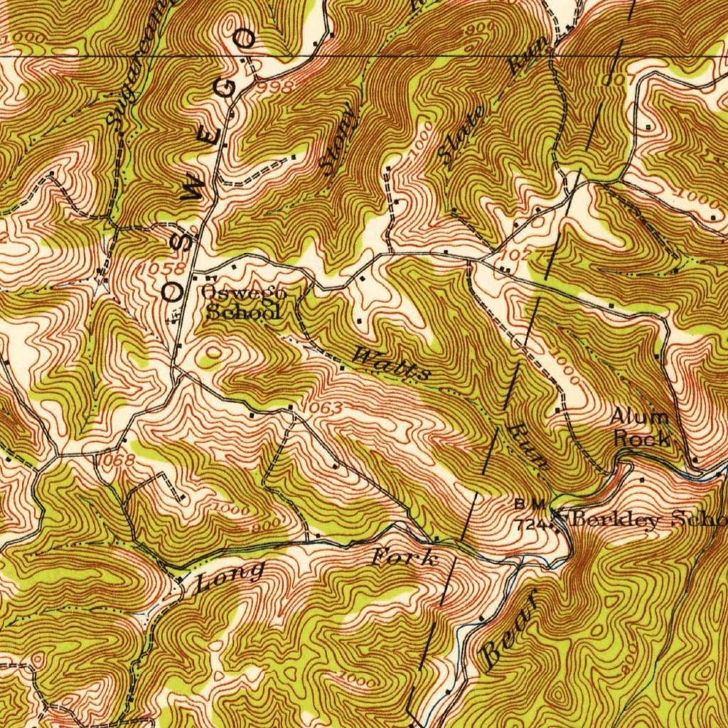 Otway, OH (1915, 62500-Scale) Map by United States Geological Survey ...