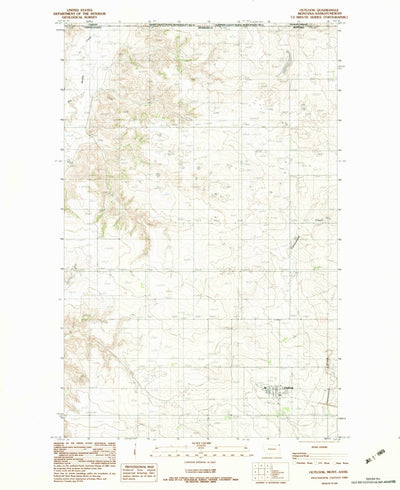 Outlook, MT (1983, 24000-Scale) Map by United States Geological Survey ...