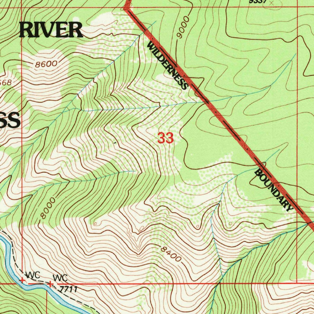 Overlook Hill, WY (1992, 24000-Scale) Map by United States Geological ...
