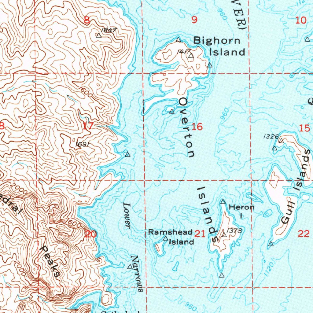 Overton Beach, NV (1953, 62500-Scale) Map by United States Geological ...