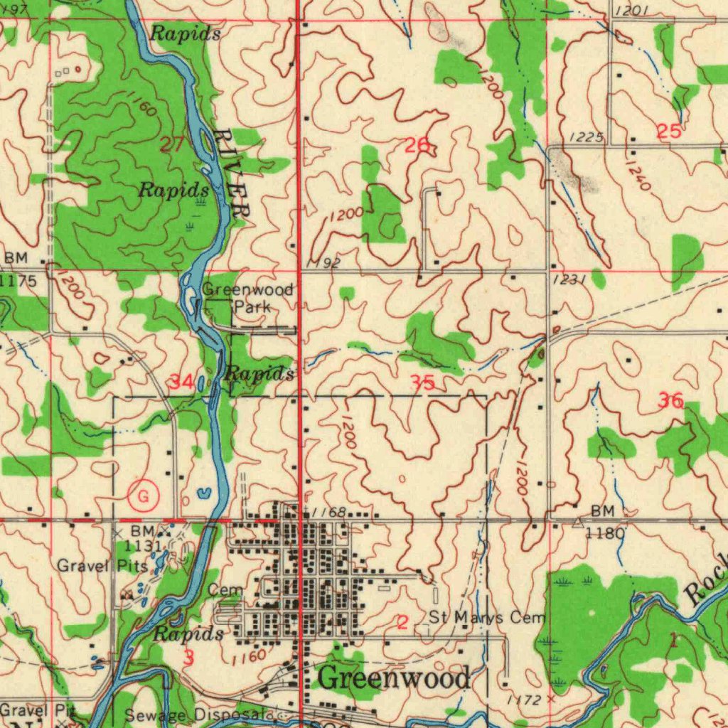Owen, WI (1963, 62500-Scale) Map by United States Geological Survey ...