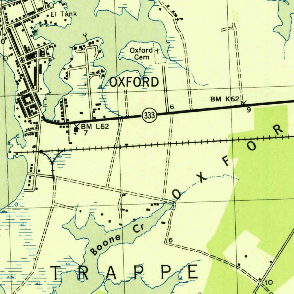 Oxford, MD (1942, 31680-Scale) Map by United States Geological Survey ...