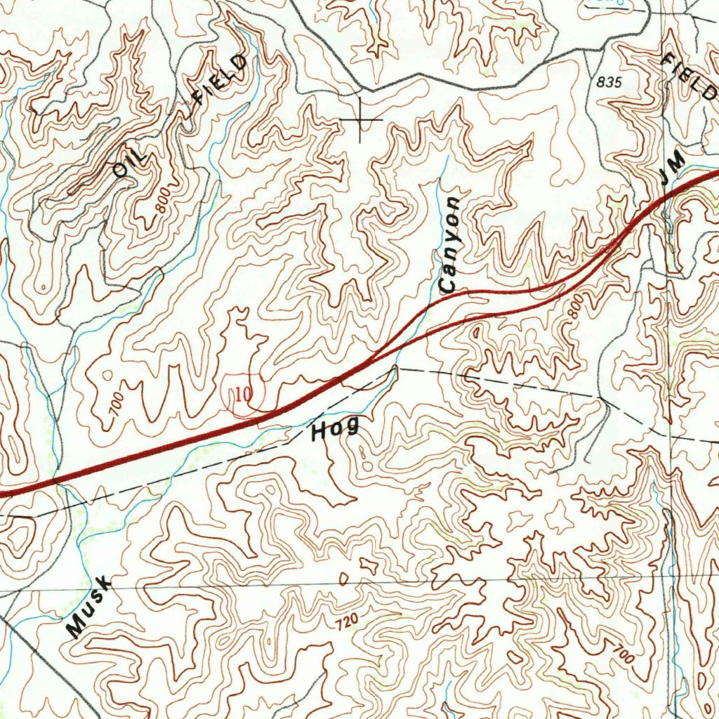 Ozona, TX (1985, 100000-Scale) Map by United States Geological Survey ...