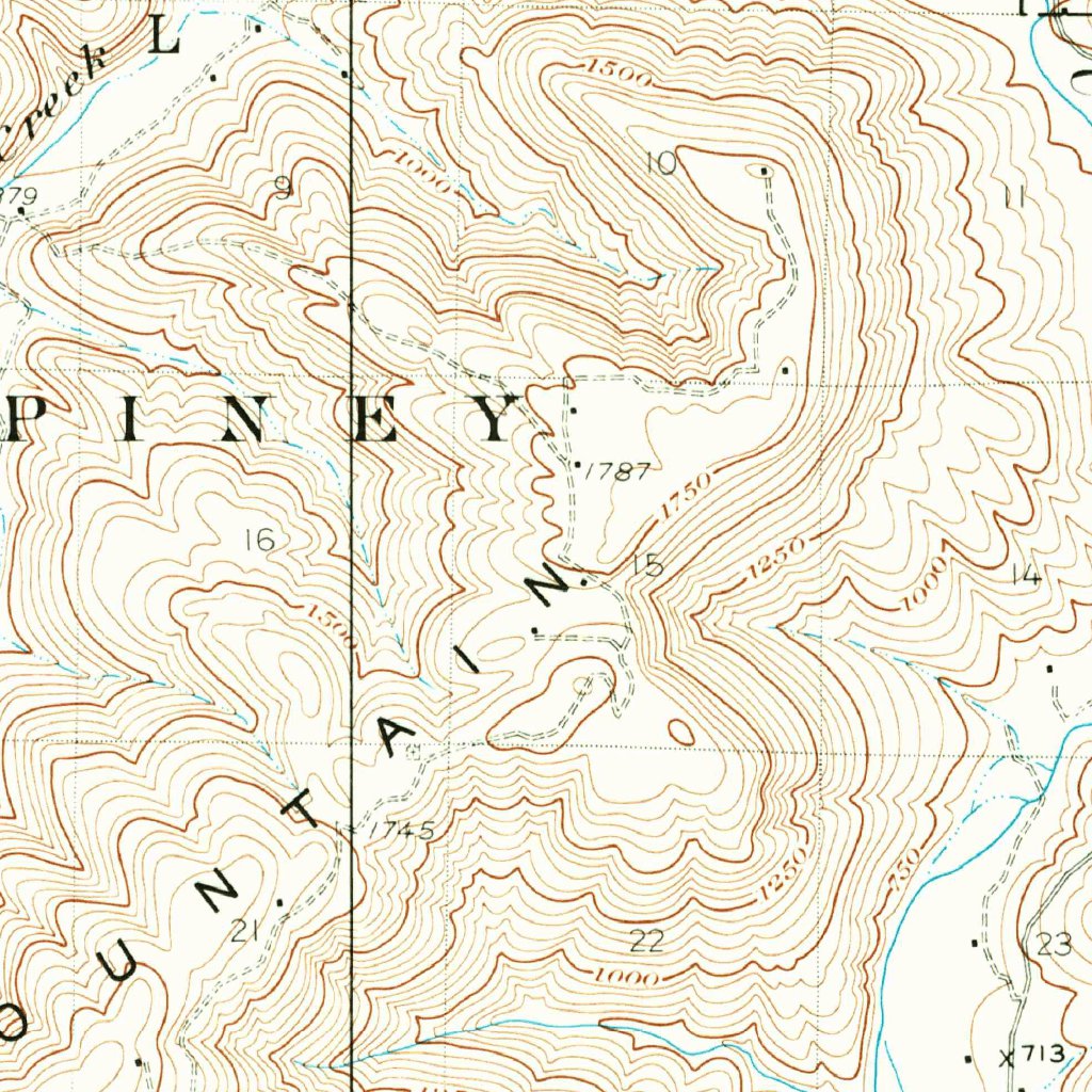 Ozone, AR (1934, 62500-Scale) Map by United States Geological Survey ...