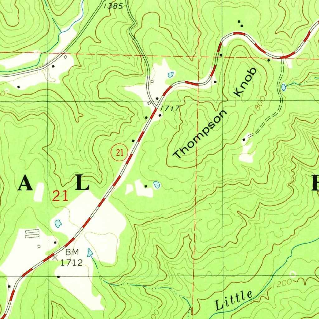 Ozone, AR (1980, 24000-Scale) Map by United States Geological Survey ...
